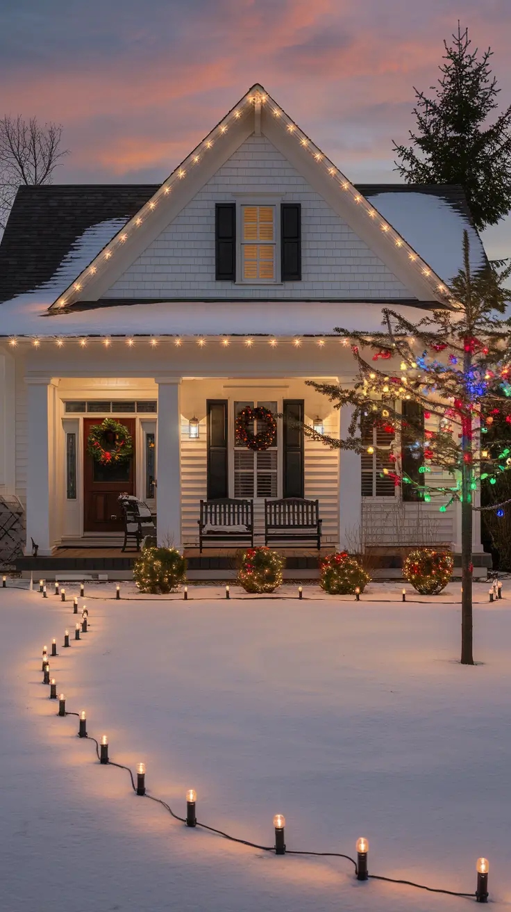 27 Christmas Lights Outside Ideas 2026 - Colored and Outdoor Decorations
