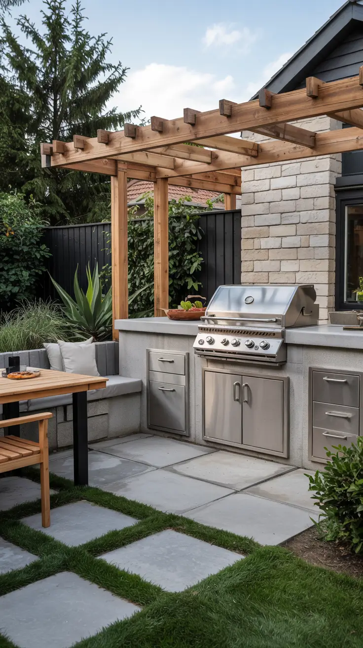 22 Garden Barbecue Area 2026 Modern Design Ideas With Pergola And Bbq ...