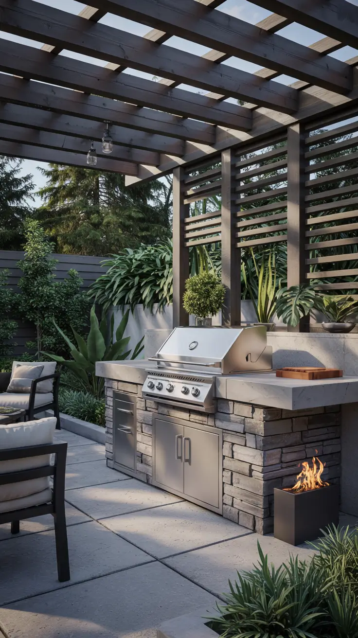 22 Garden Barbecue Area 2026 Modern Design Ideas With Pergola And Bbq ...