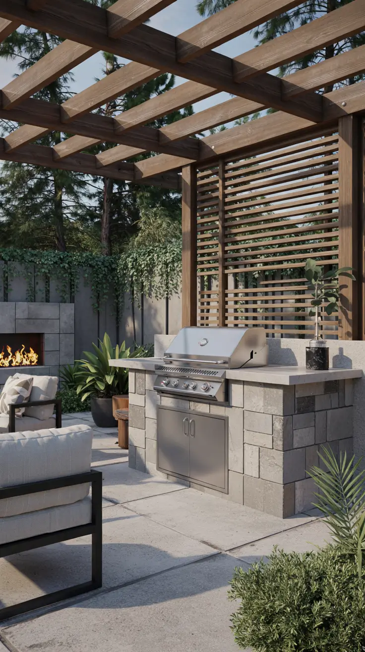 22 Garden Barbecue Area 2026 Modern Design Ideas With Pergola And Bbq ...