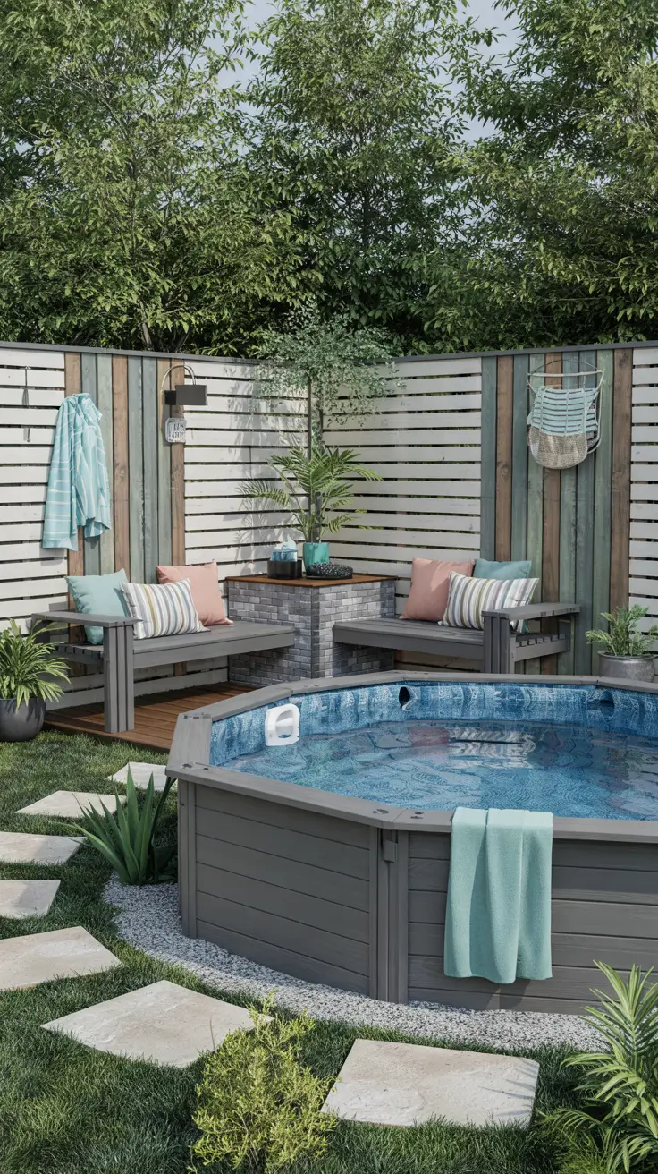 23 Outdoor Pool Area Above Ground 2026 Ideas With Deck Decor Lights