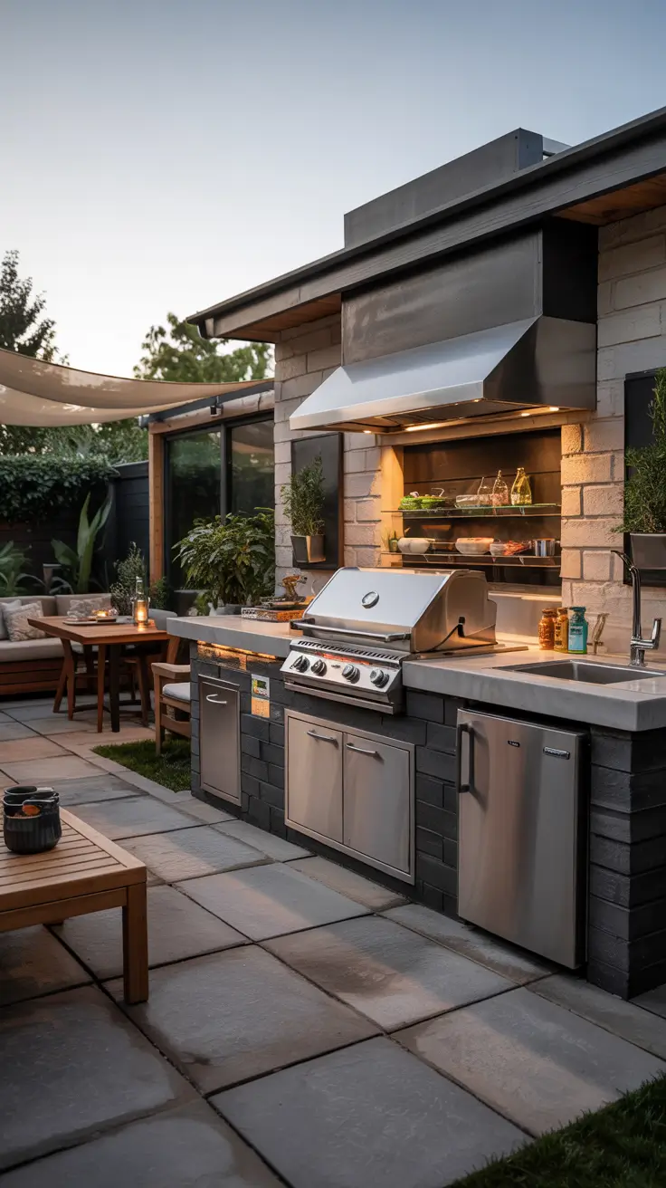 22 Outside Barbecue Area Ideas 2026 - Modern Patio, DIY Backyard ...