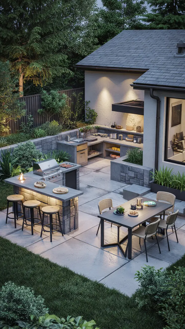 30 Patio BBQ Area 2026 – Outdoor Kitchen Design Ideas for Backyard
