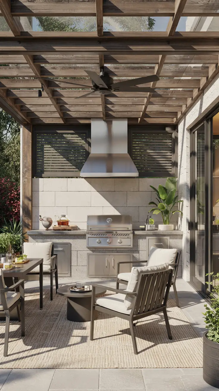 30 Patio BBQ Area 2026 – Outdoor Kitchen Design Ideas for Backyard