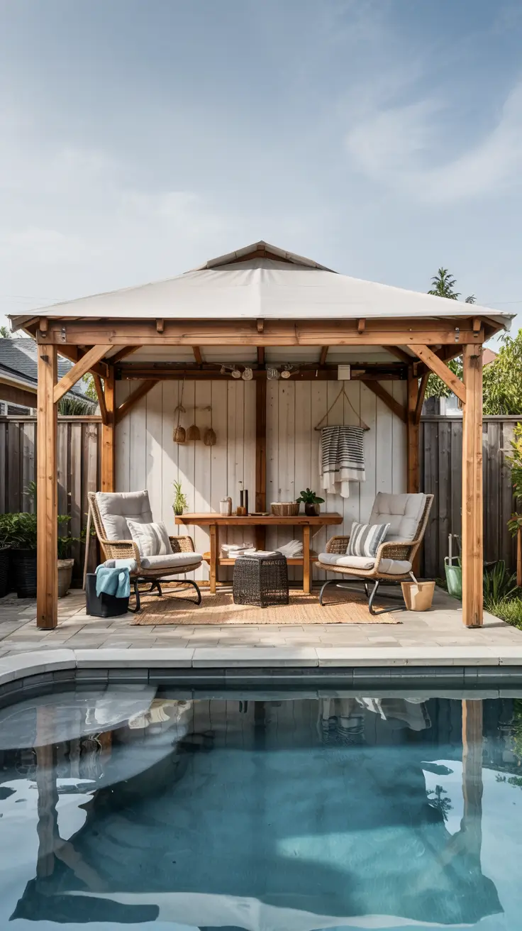 25 Pool Gazebo Ideas 2026 – Cabanas, Pergolas, Backyard & Bar Designs