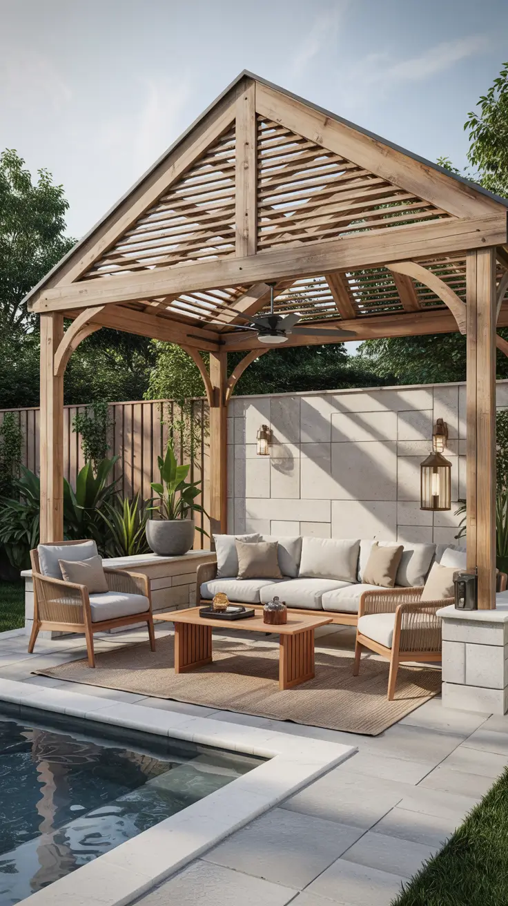 25 Pool Gazebo Ideas 2026 – Cabanas, Pergolas, Backyard & Bar Designs