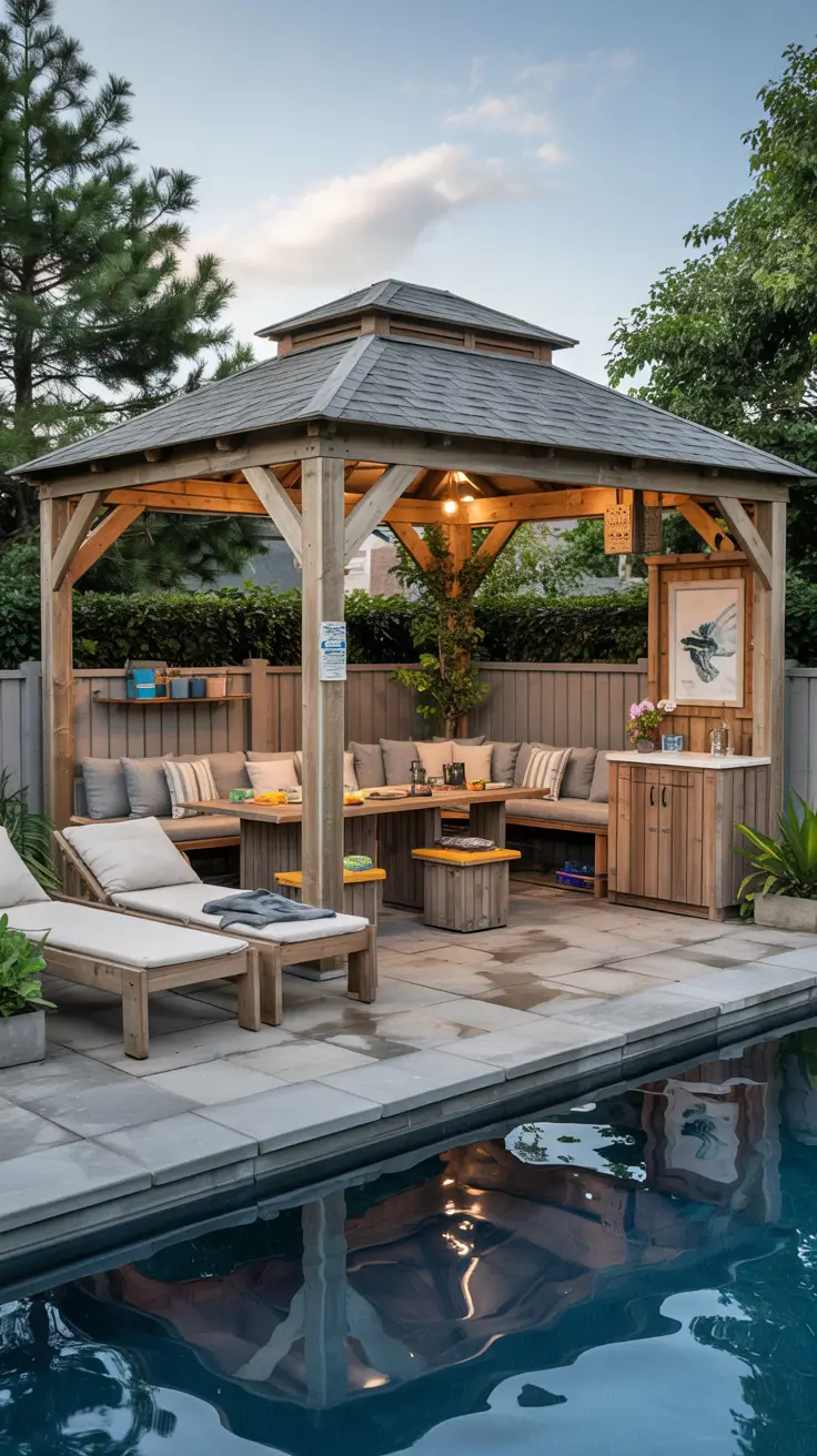 25 Pool Gazebo Ideas 2026 – Cabanas, Pergolas, Backyard & Bar Designs