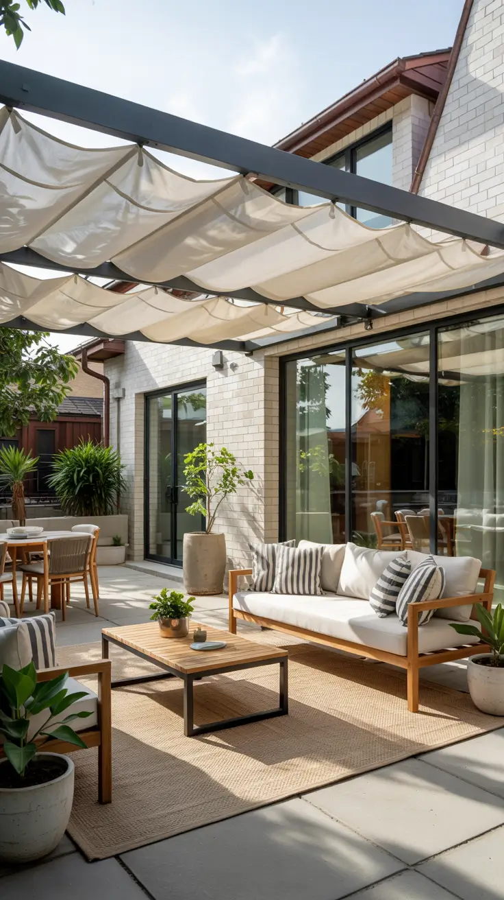 25 Canopy Design Ideas 2026 - Modern Patio, Terrace, Rooftop, Balcony ...